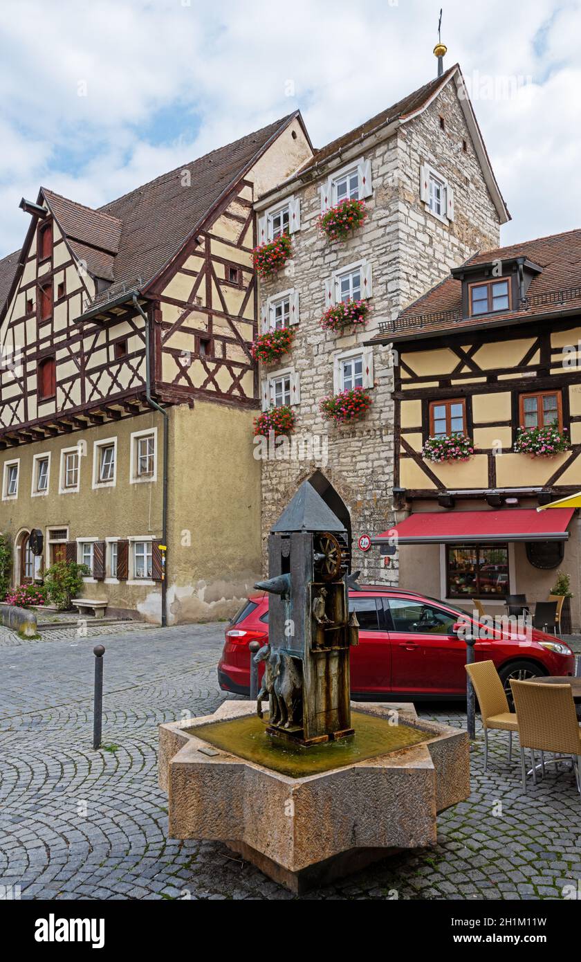 Historic buildings in Berching (Bavaria, Germany Stock Photo - Alamy