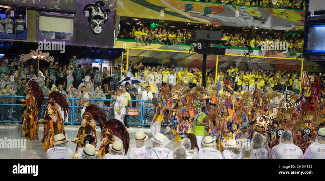 Rio de Janeiro, Brasil- February 29, 2020: Samba Parade at the 2020 ...