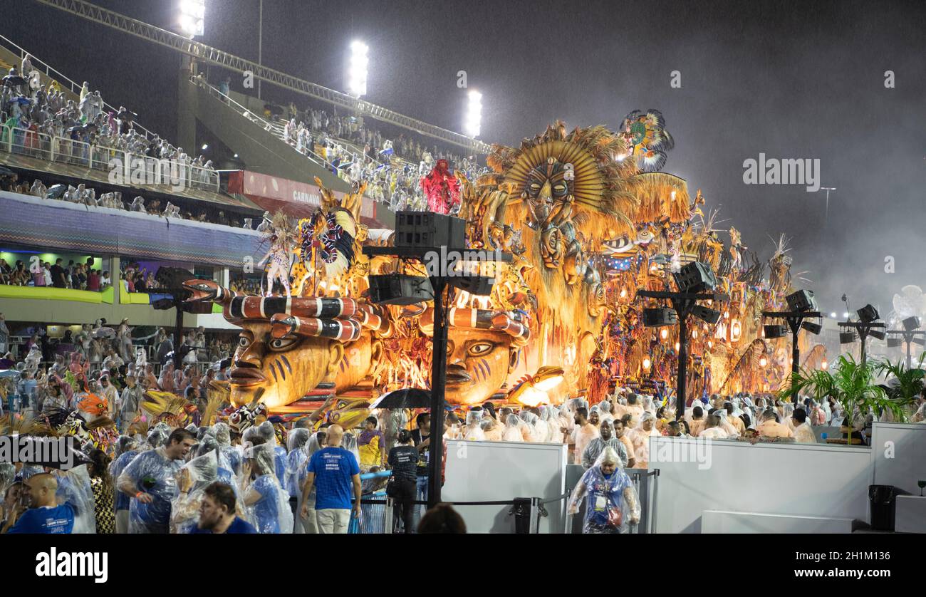 Rio de Janeiro, Brasil- February 29, 2020: Samba Parade at the 2020 ...
