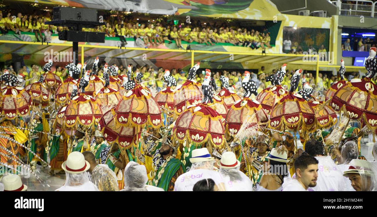 Rio de Janeiro, Brasil- February 29, 2020: Samba Parade at the 2020 ...