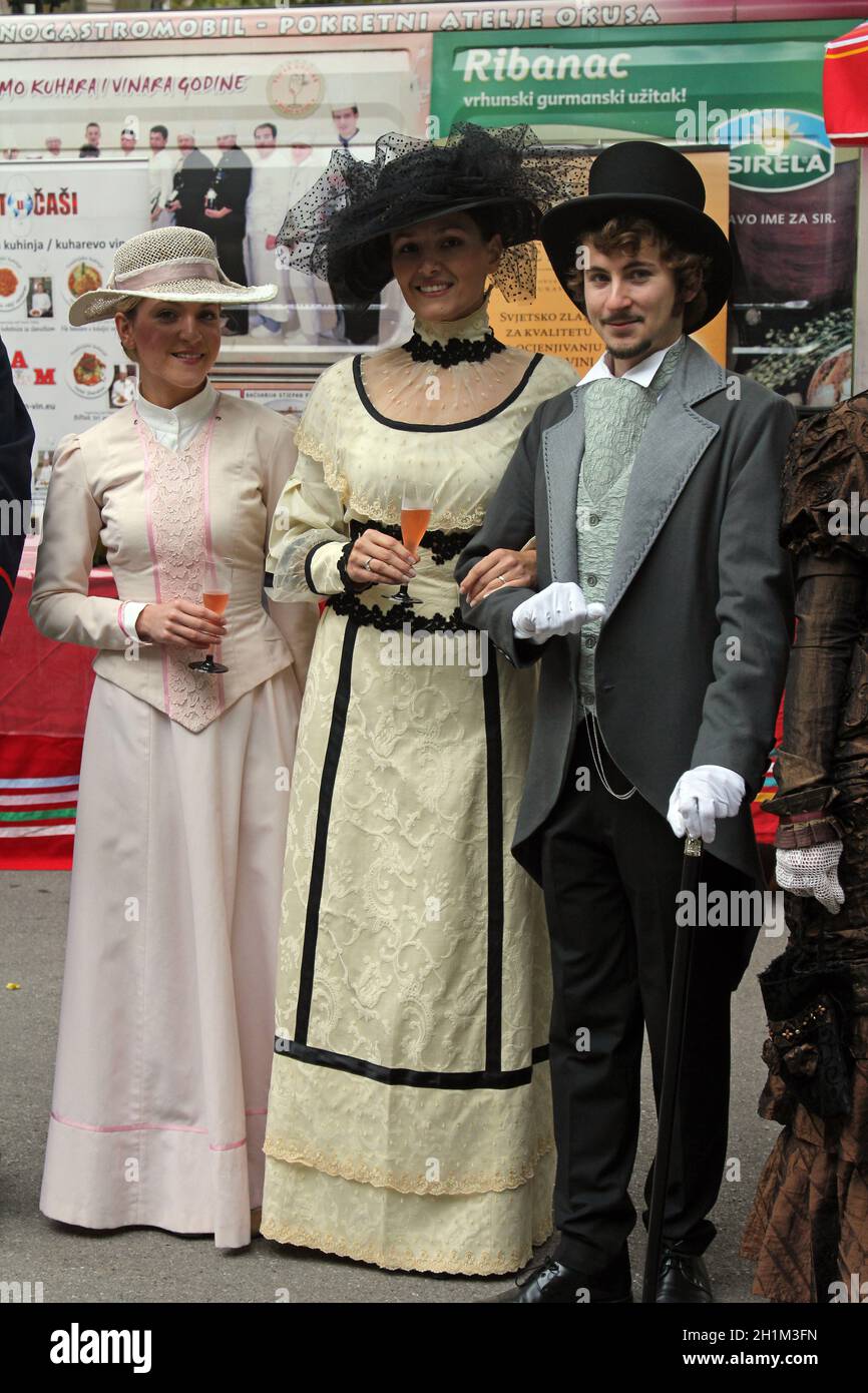 Event Zagreb Time Machine, there was a promenade of the old city ...