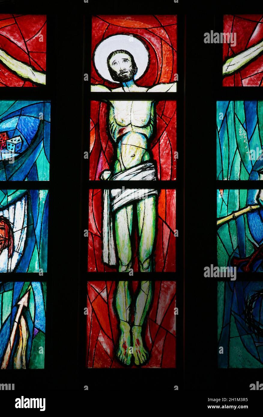 Risen christ stain glass hi-res stock photography and images - Alamy