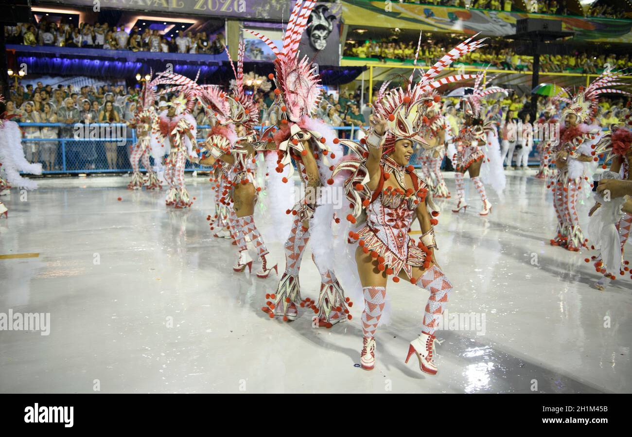 Rio de Janeiro, Brasil- February 29, 2020: Samba Parade at the 2020 ...