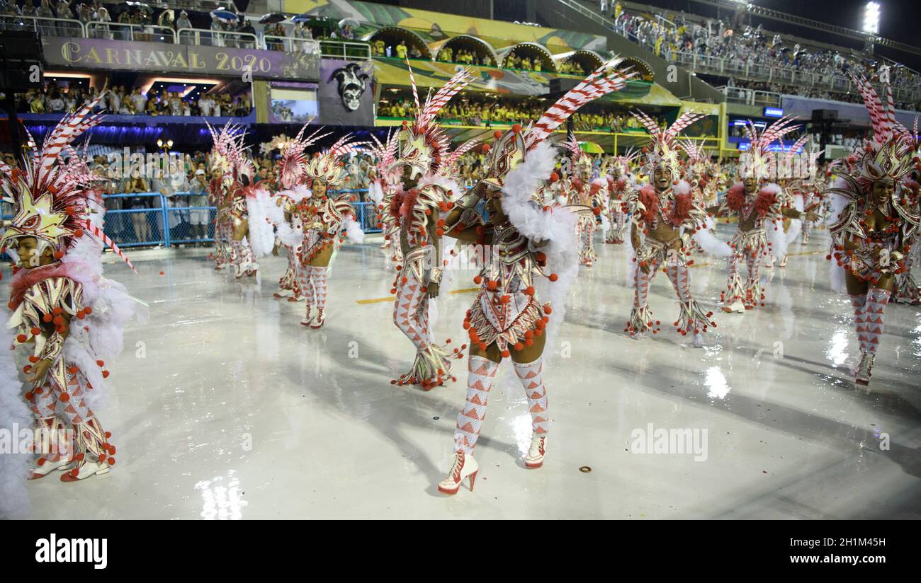 Rio de Janeiro, Brasil- February 29, 2020: Samba Parade at the 2020 ...