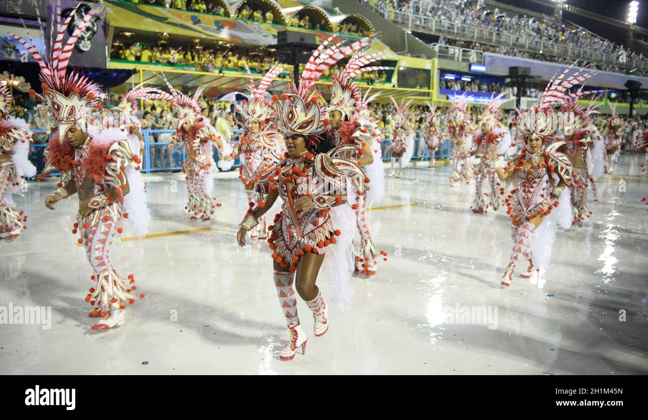 Rio de Janeiro, Brasil- February 29, 2020: Samba Parade at the 2020 ...
