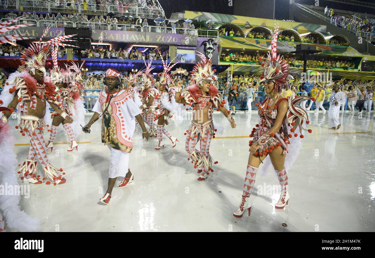 Rio de Janeiro, Brasil- February 29, 2020: Samba Parade at the 2020 ...