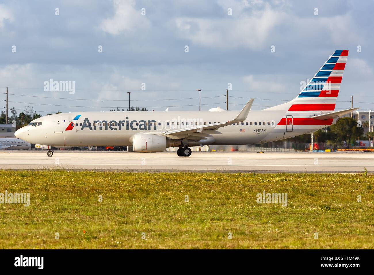 Miami, Florida - April 6, 2019: American Airlines Boeing 737-800 ...