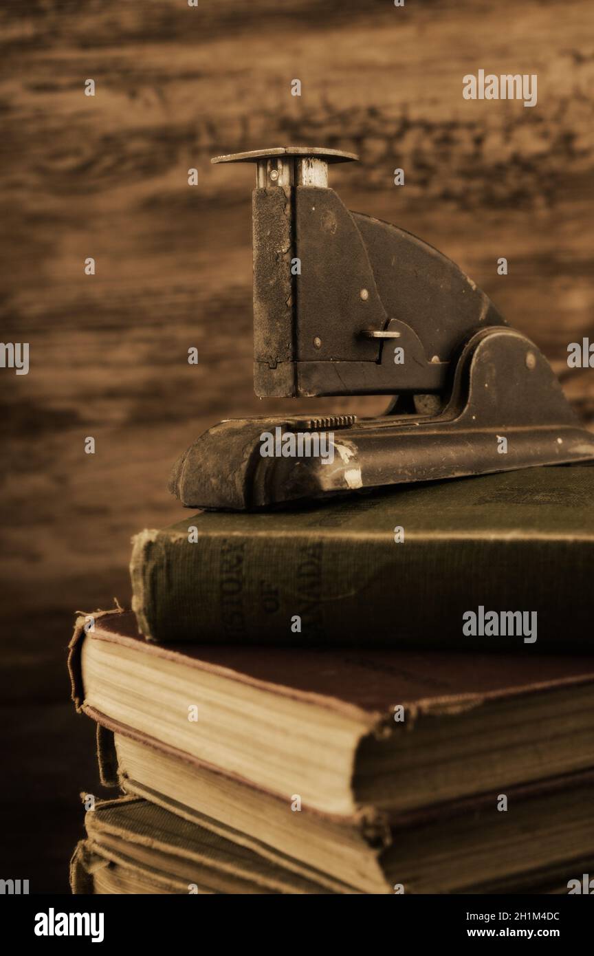 Antiquarian historic old vintage books hi-res stock photography and ...