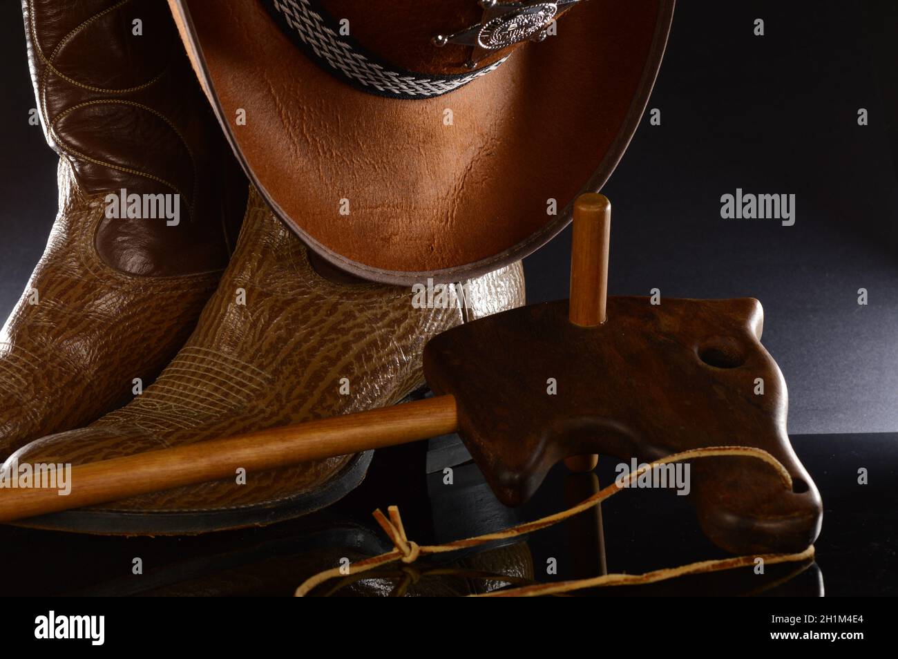 A still life composition of a playful cowboy theme Stock Photo - Alamy