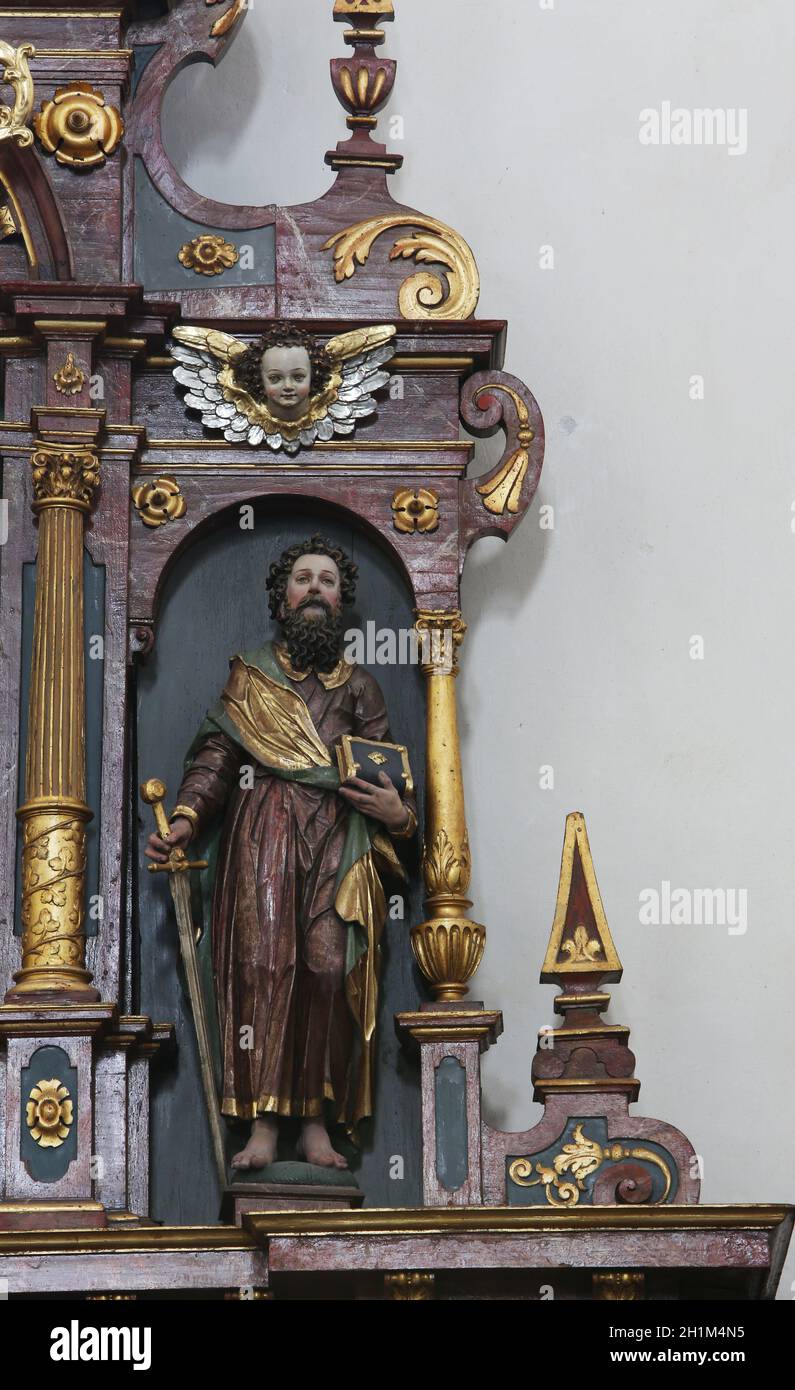 Saint Paul the Apostle, Basilica of St. Vitus in Ellwangen, Germany ...