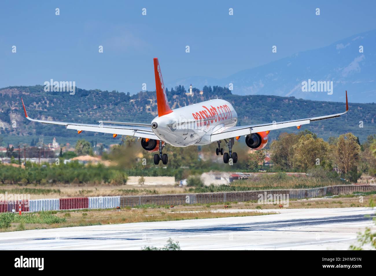 Zakynthos, Greece - September 21, 2020: EasyJet Airbus A320 airplane at ...