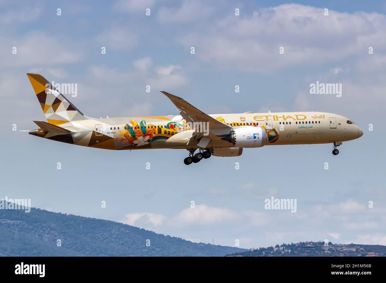 Athens, Greece - September 22, 2020: Etihad Airways Boeing 787-9 ...