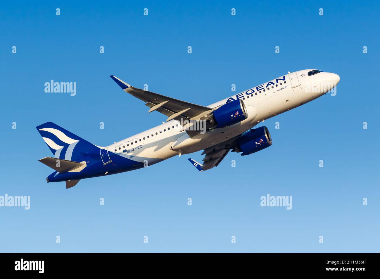 Athens, Greece - September 23, 2020: Aegean Airlines Airbus A320neo ...