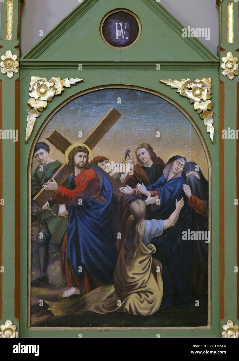 4th Stations of the Cross, Jesus meets His Mother, church of Saint ...