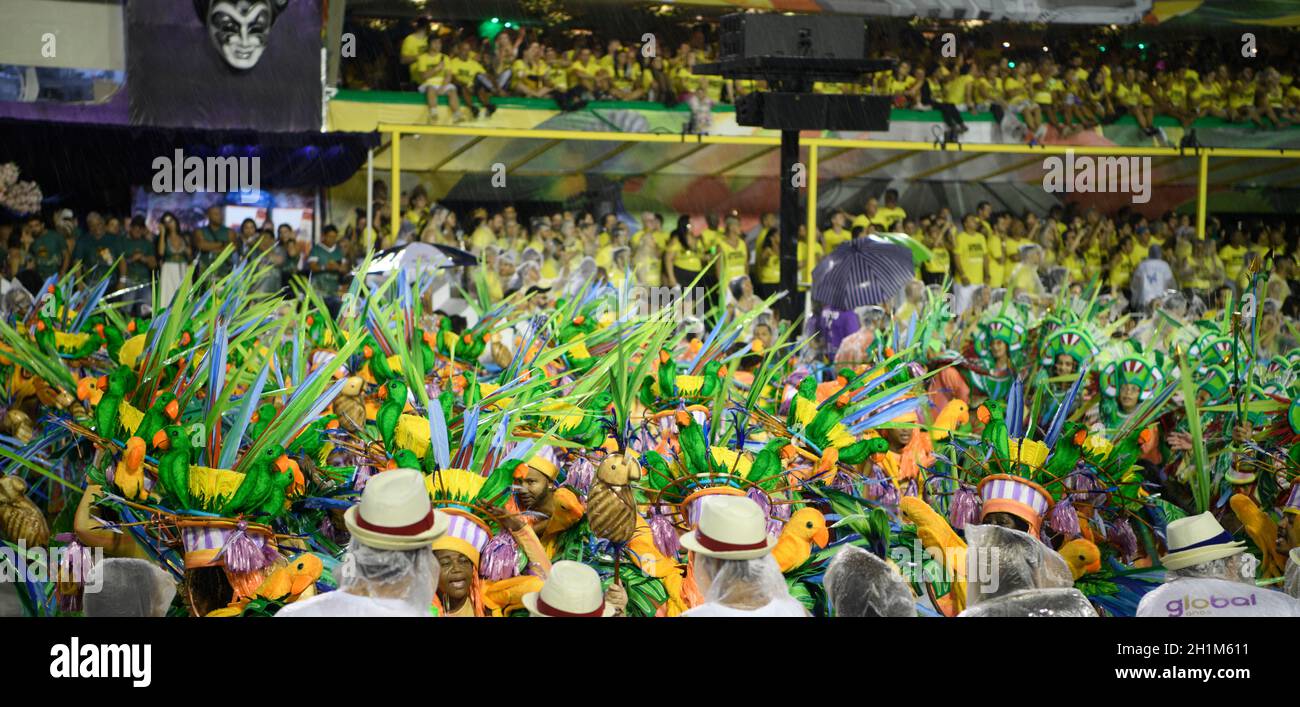 Rio de Janeiro, Brasil- February 29, 2020: Samba Parade at the 2020 ...