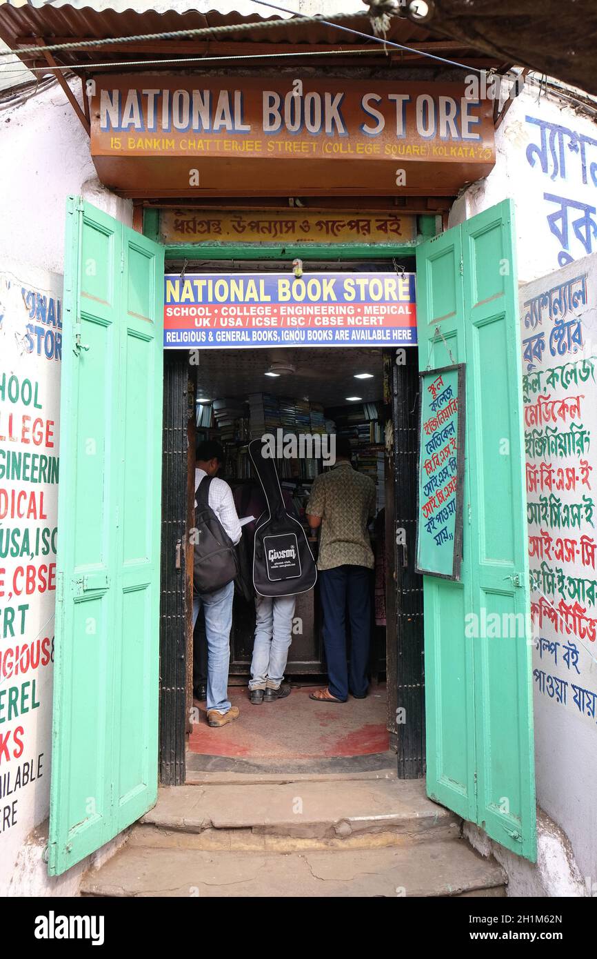 Students check out books at College Street Book Market in Kolkata ...