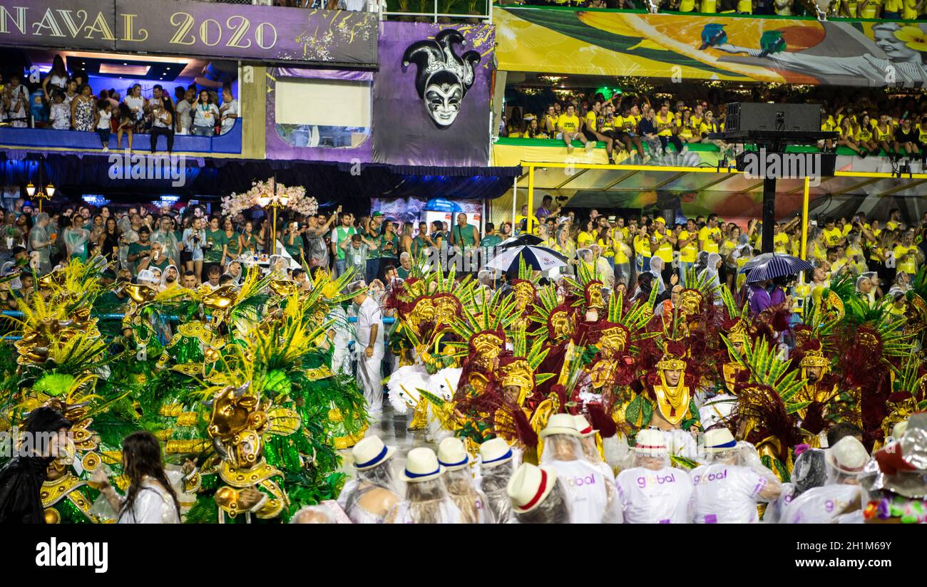 Rio de Janeiro, Brasil- February 29, 2020: Samba Parade at the 2020 ...
