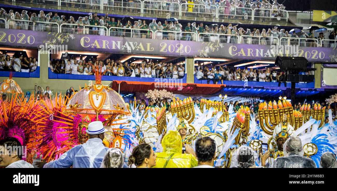 Rio de Janeiro, Brasil- February 29, 2020: Samba Parade at the 2020 ...