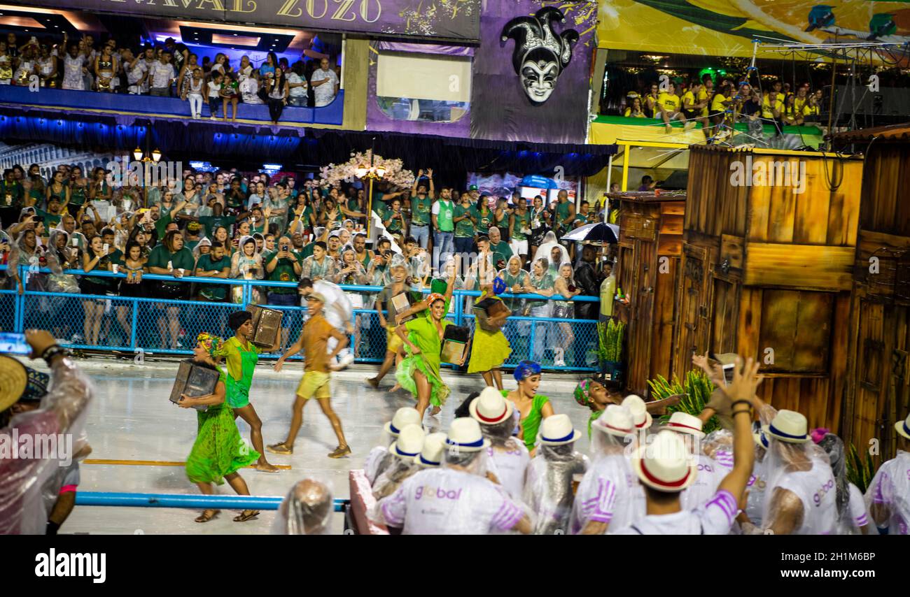Rio de Janeiro, Brasil- February 29, 2020: Samba Parade at the 2020 ...