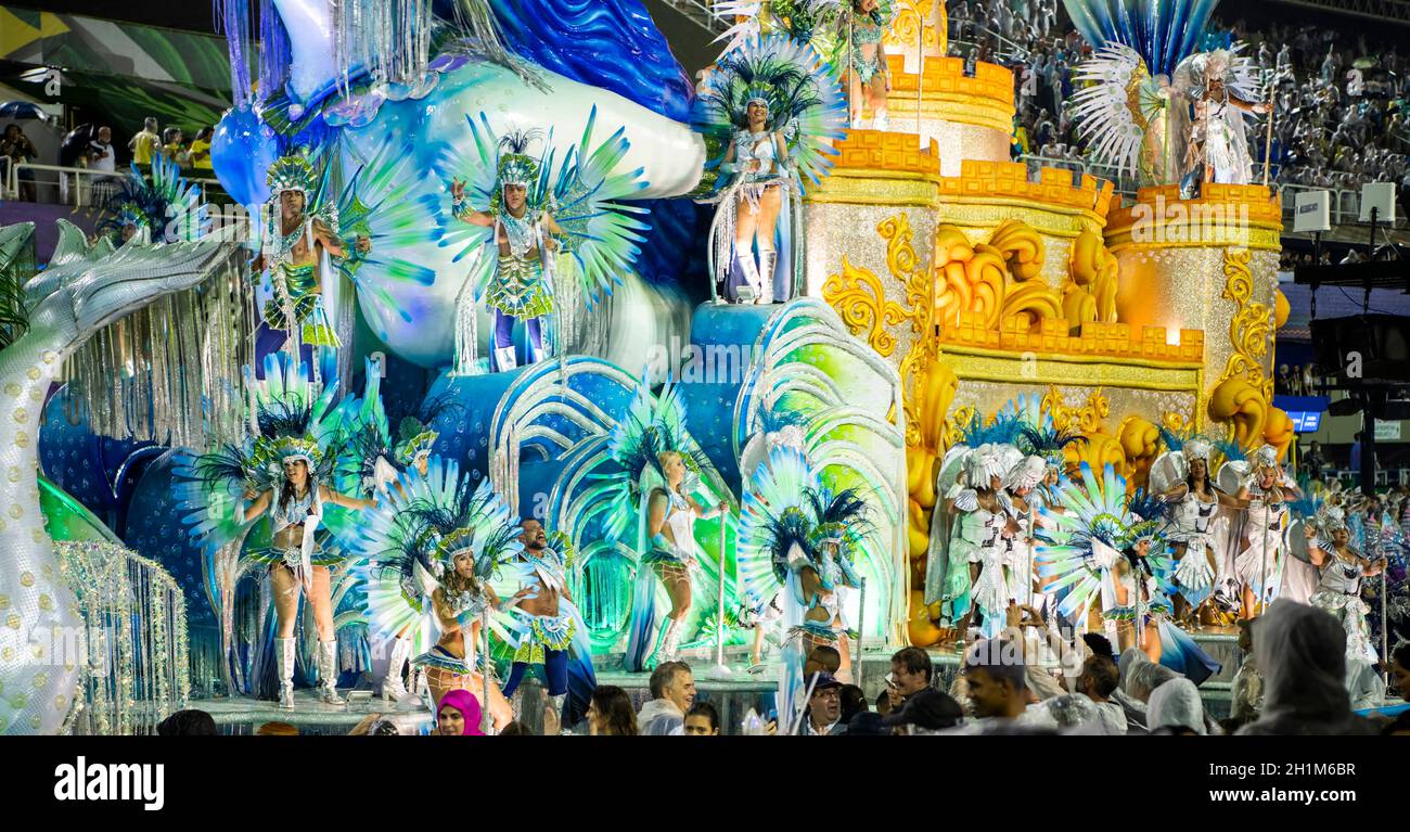 Rio de Janeiro, Brasil- February 29, 2020: Samba Parade at the 2020 ...