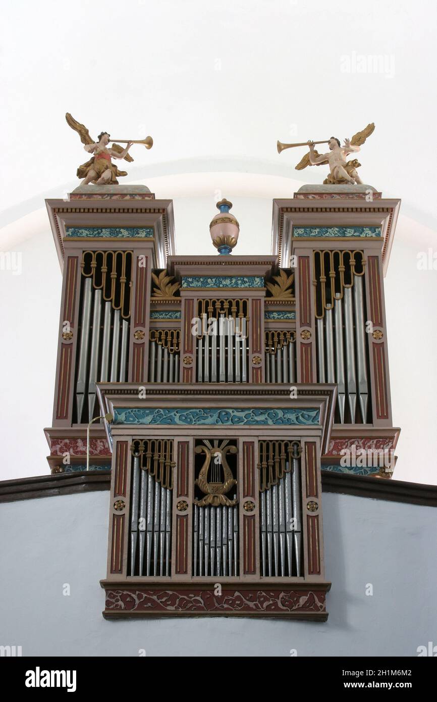 Organ in the Church of the Assumption of the Virgin Mary in Klostar ...