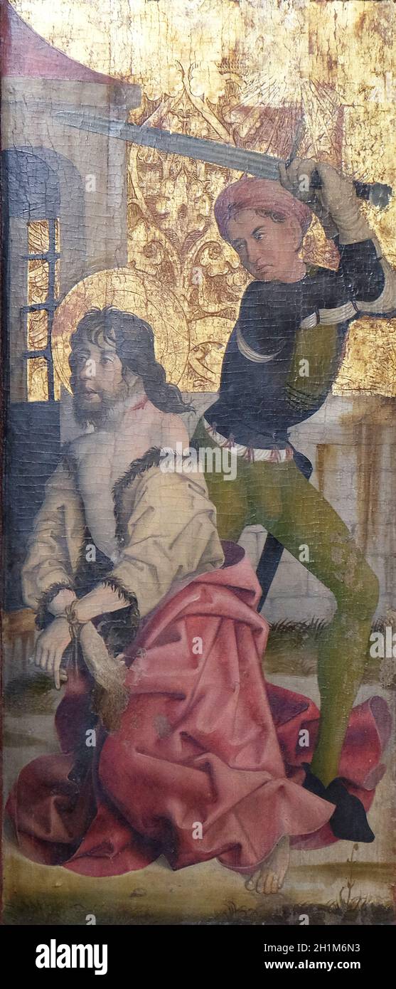 Beheading of St. John the Baptist, painting in the St James Church in ...