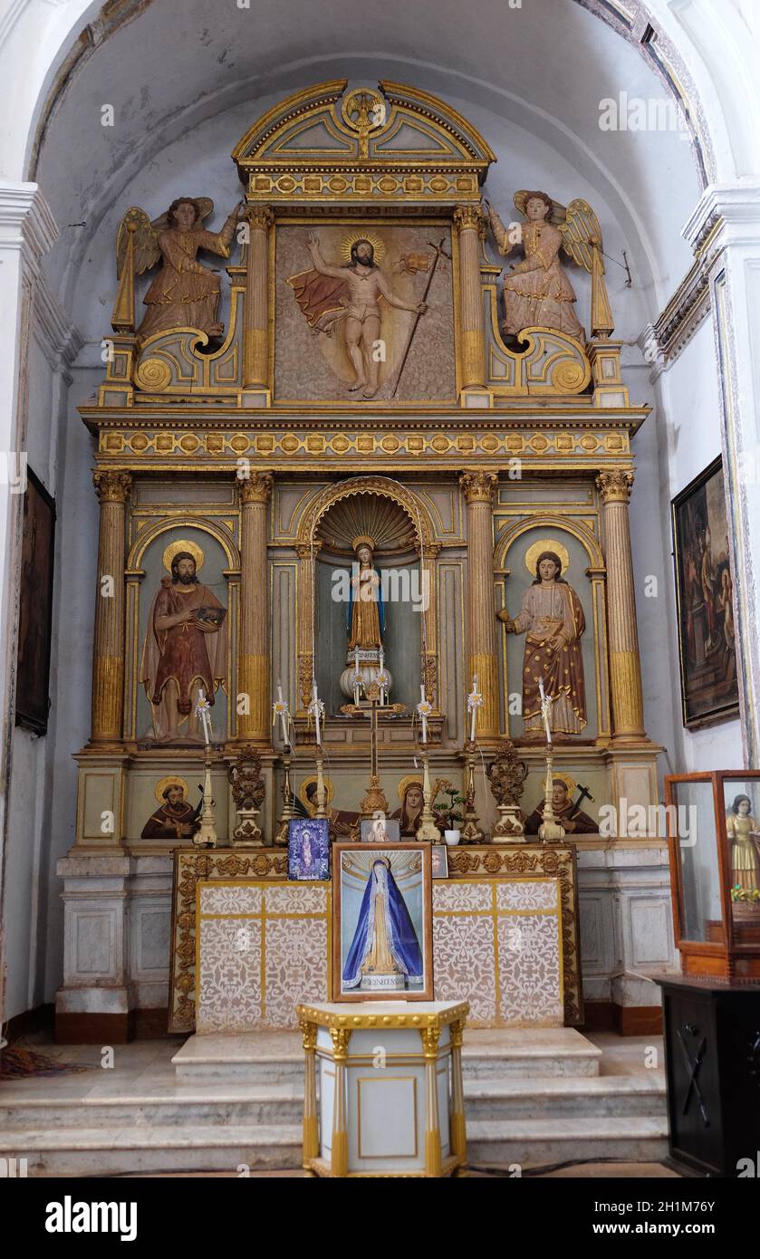 Altar in the Se Cathedral dedicated to Catherine of Alexandria, Old Goa ...