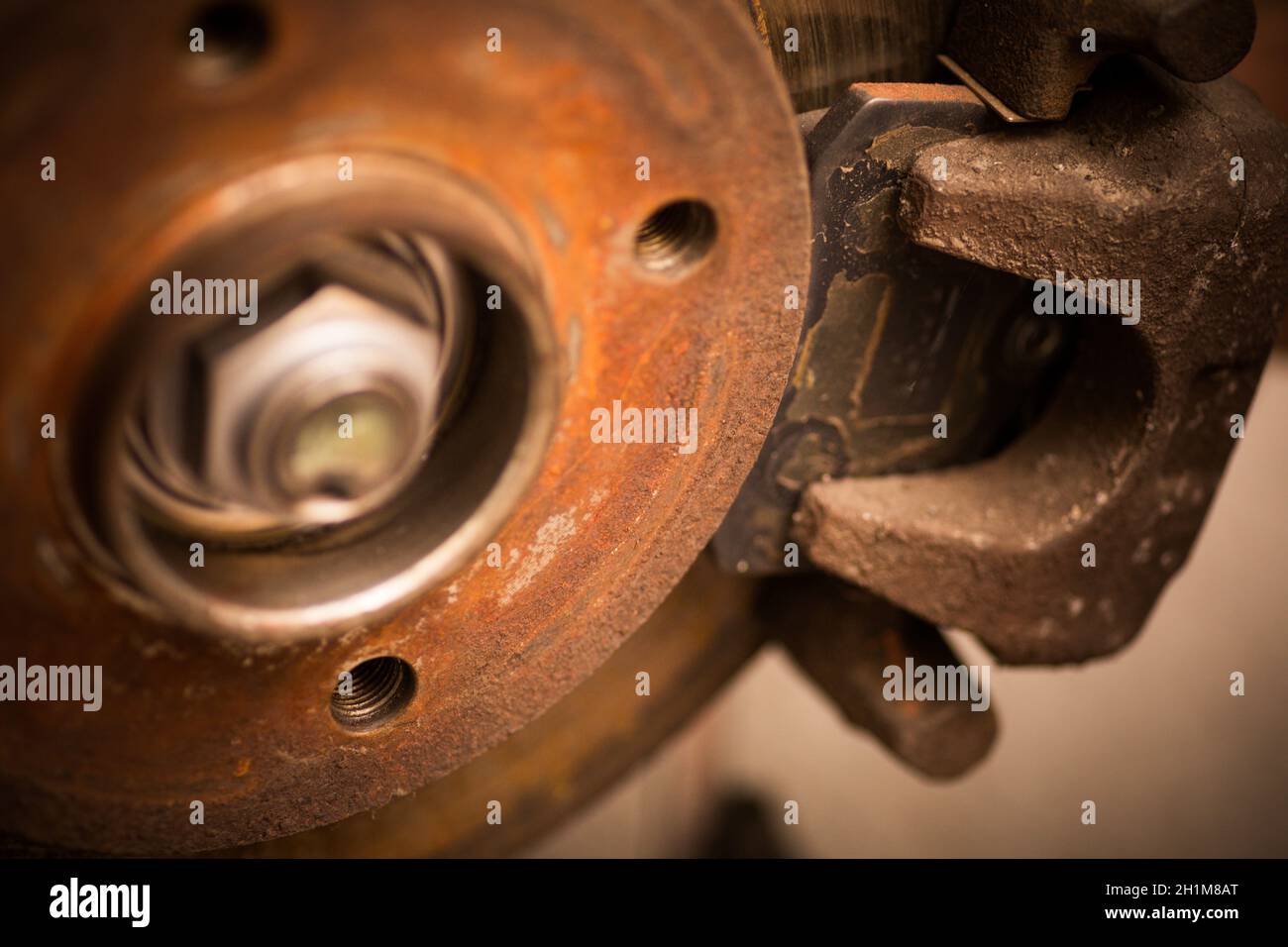 Worn car brake pad hi-res stock photography and images - Alamy