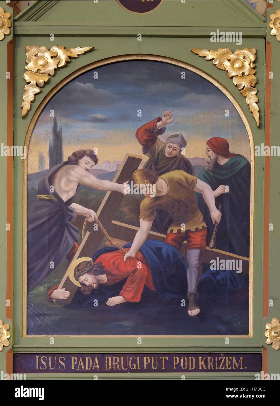 Jesus Falls The Second Time High Resolution Stock Photography and ...