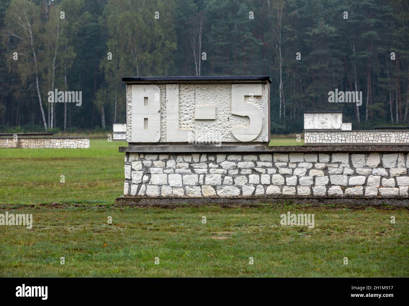 Sztutowo, Poland - Sept 5, 2020: Remains of the barracks of the New ...