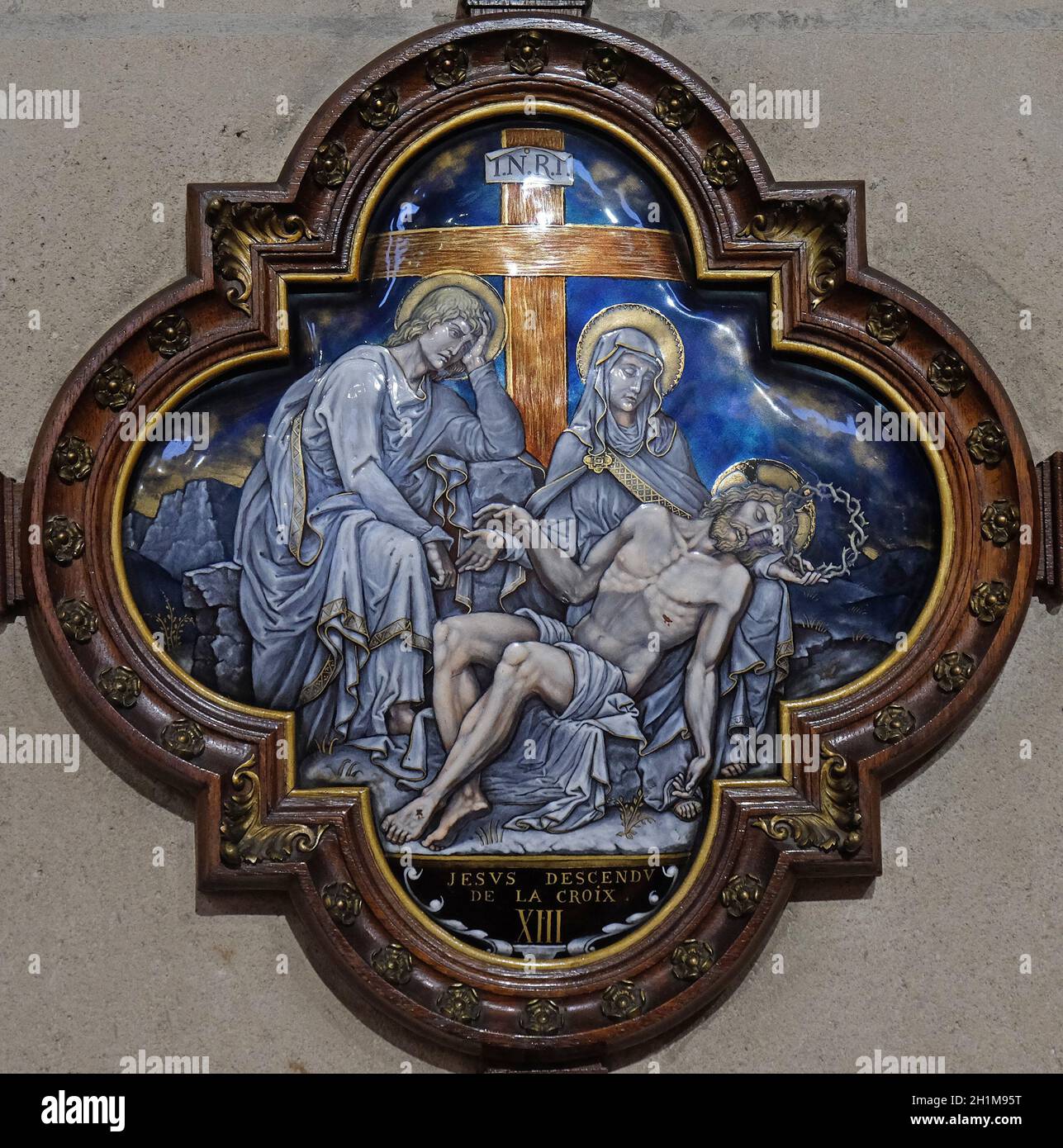 13th Stations of the Cross, Jesus' body is removed from the cross, St ...