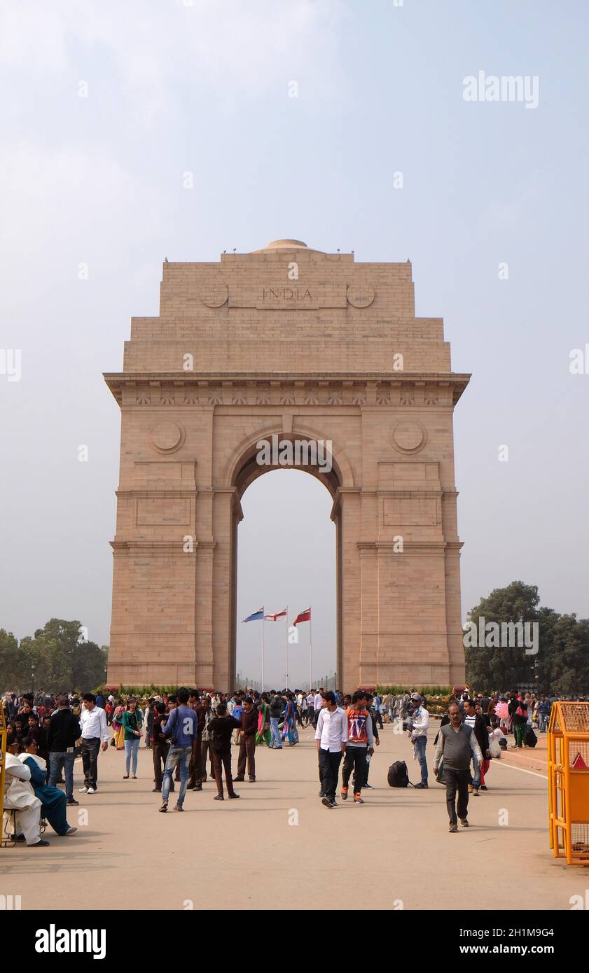 The India gate, Delhi, India. The India gate is the national monument ...
