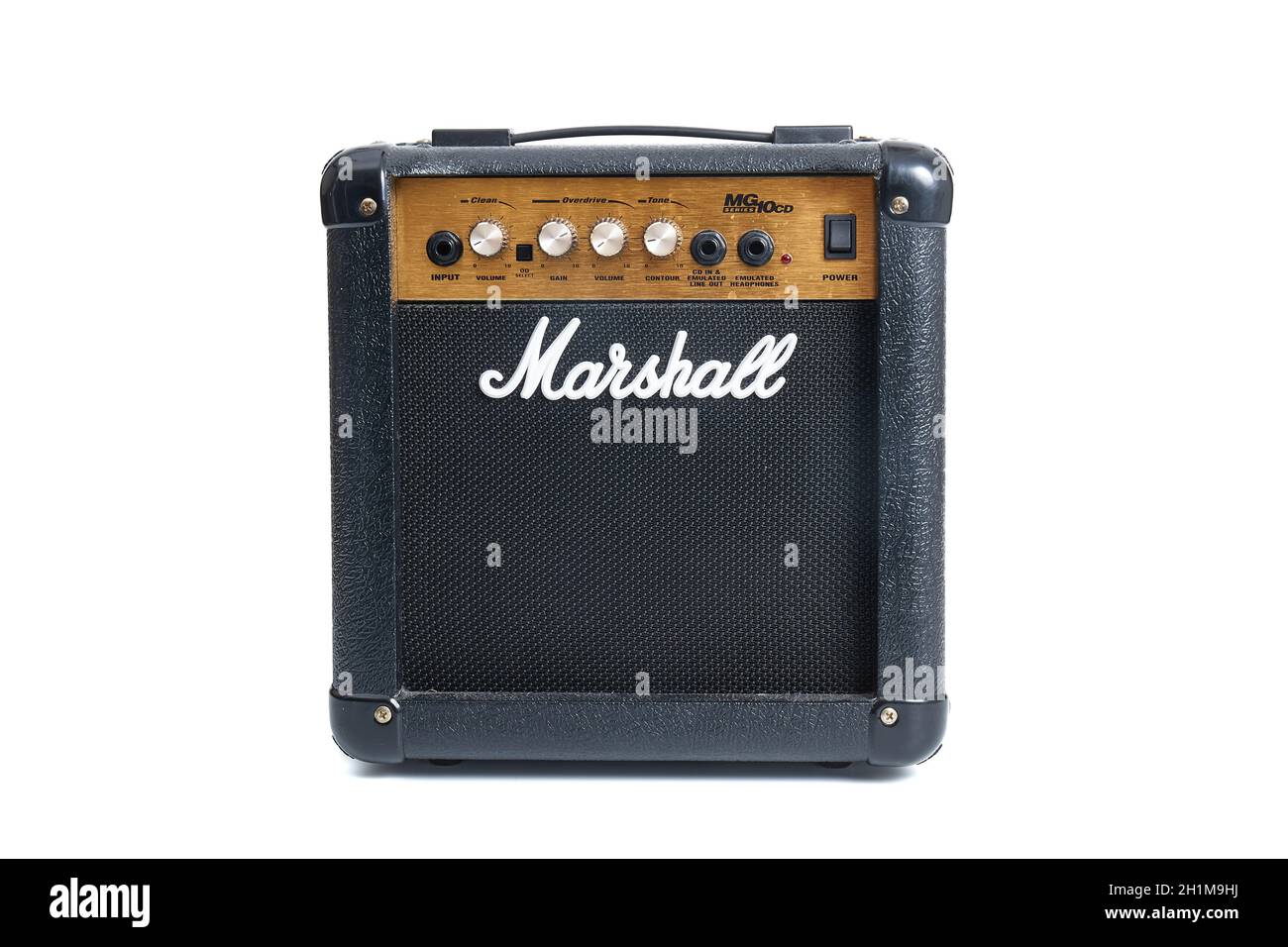 Budapest, Hungary - Circa 2020: Small Marshall guitar combo amplifier ...