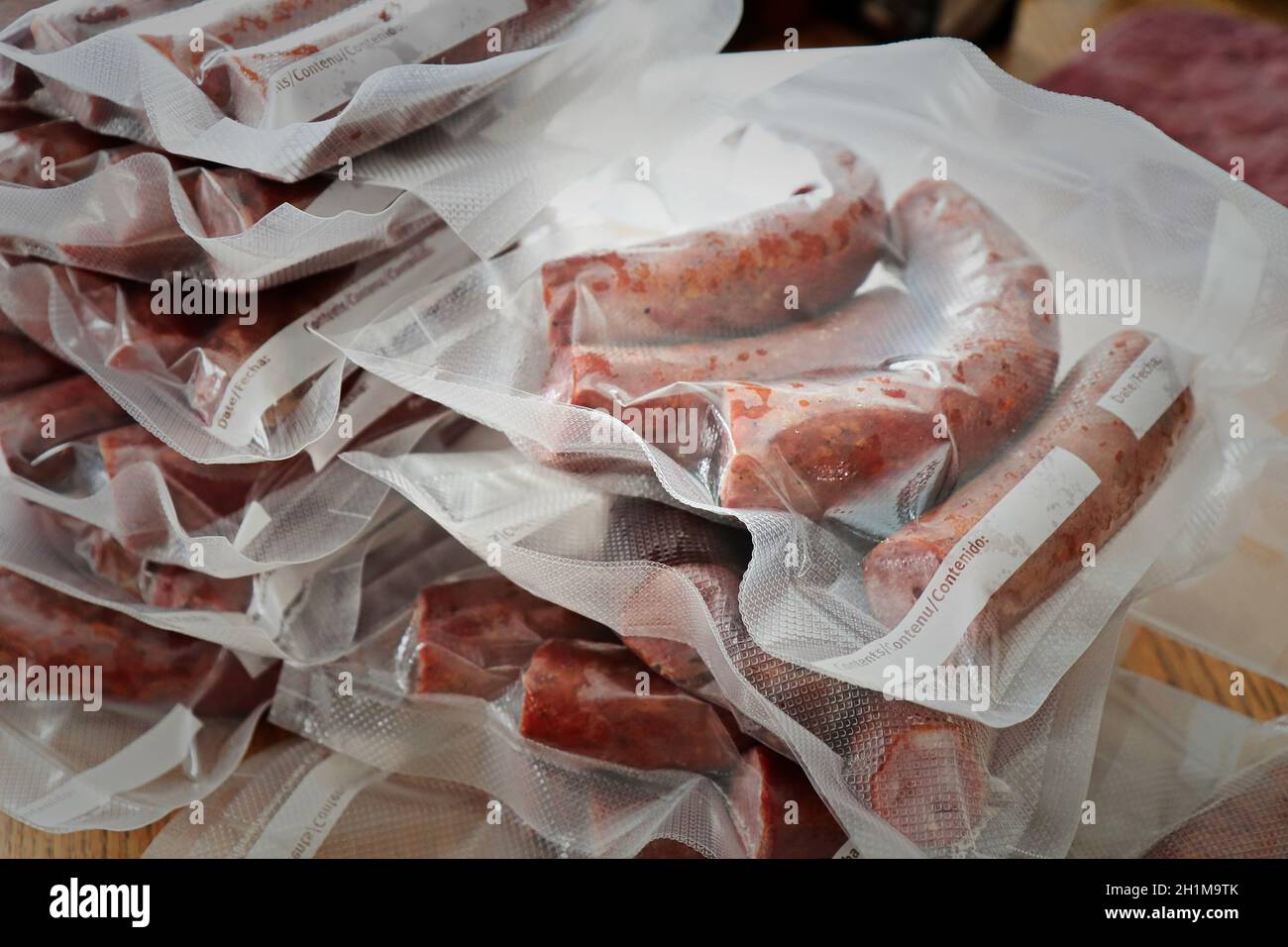 Plastic sausage casing hi-res stock photography and images - Alamy