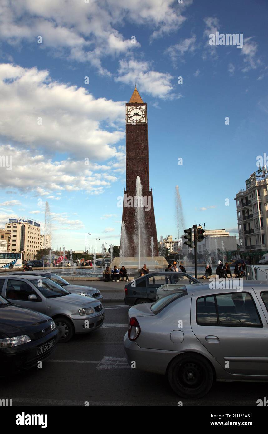 Tunis Clock Tower Stock Photo - Alamy