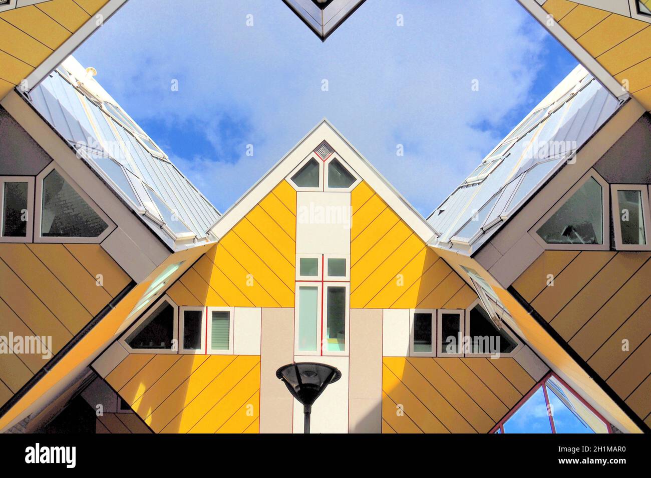 Rotterdam Cube Houses between Blaak Square and Old Harbour Viewed ...