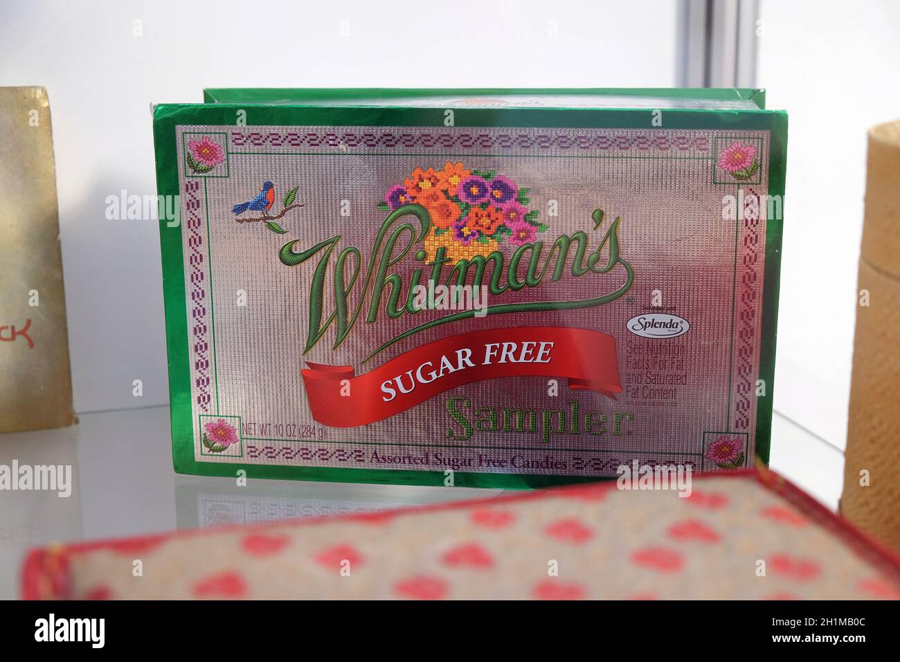 Vintage Chocolate box exhibited at the Chocolate Fair in Zagreb Stock ...