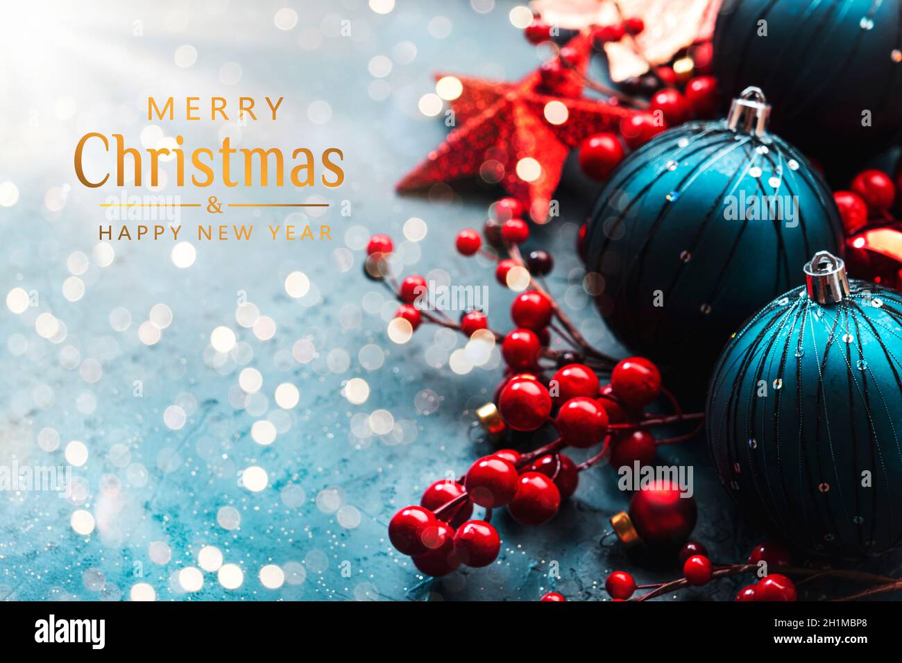 Blue Christmas Ornament Wallpaper