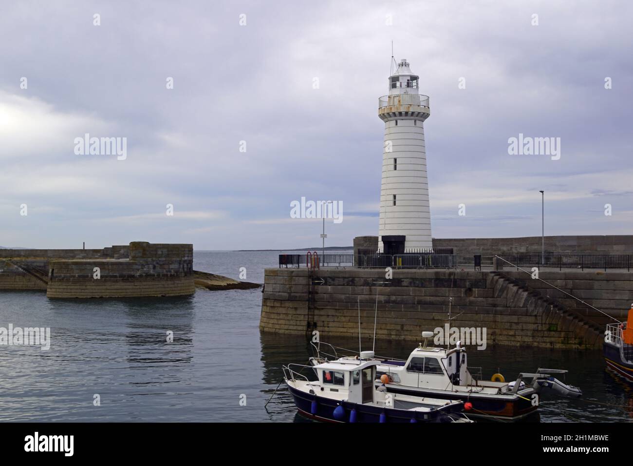 The lighthouse at the entrance to the port of Donaghadee was the first ...