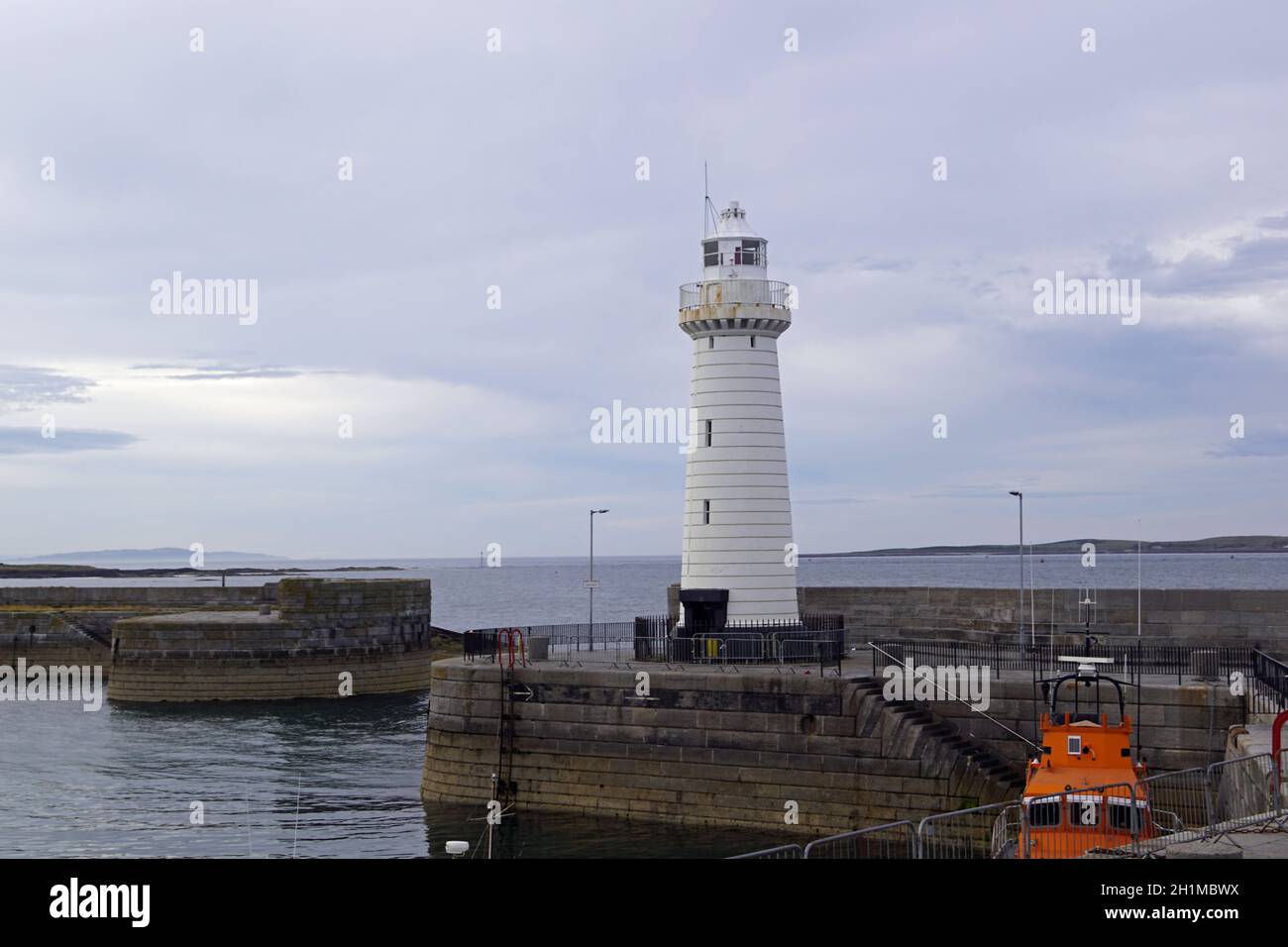 The lighthouse at the entrance to the port of Donaghadee was the first ...