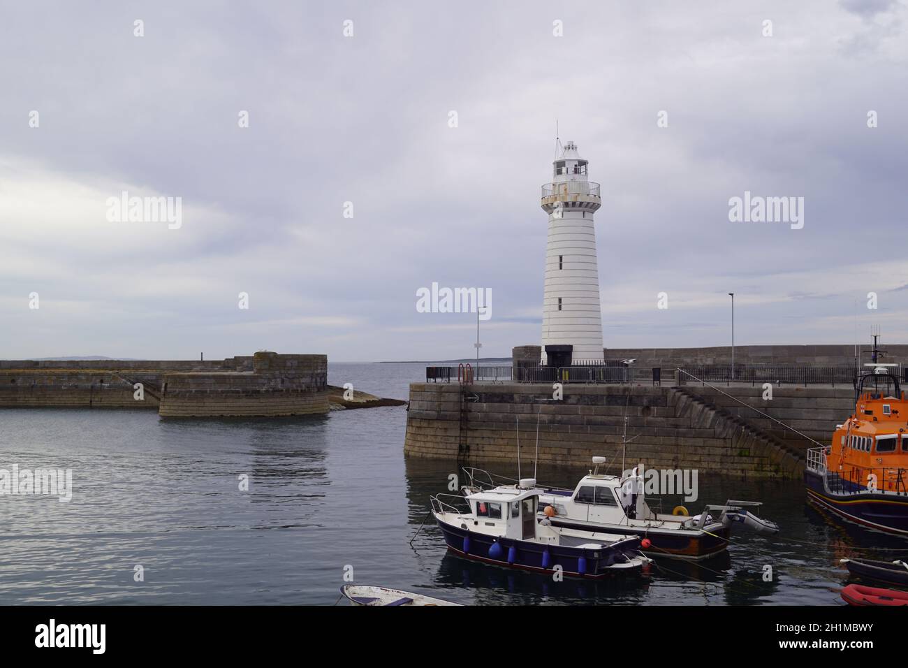 The lighthouse at the entrance to the port of Donaghadee was the first ...