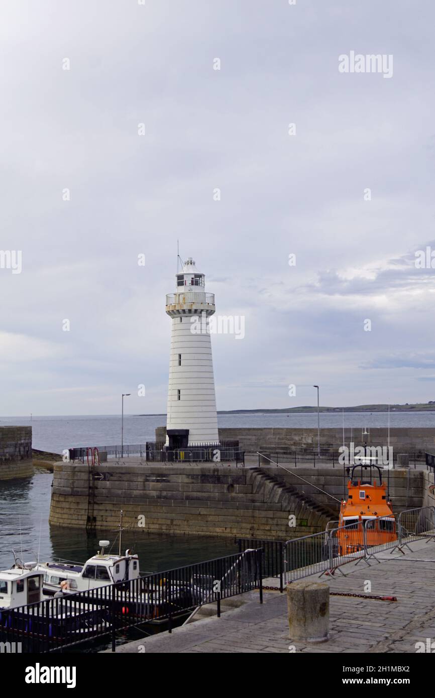 The lighthouse at the entrance to the port of Donaghadee was the first ...