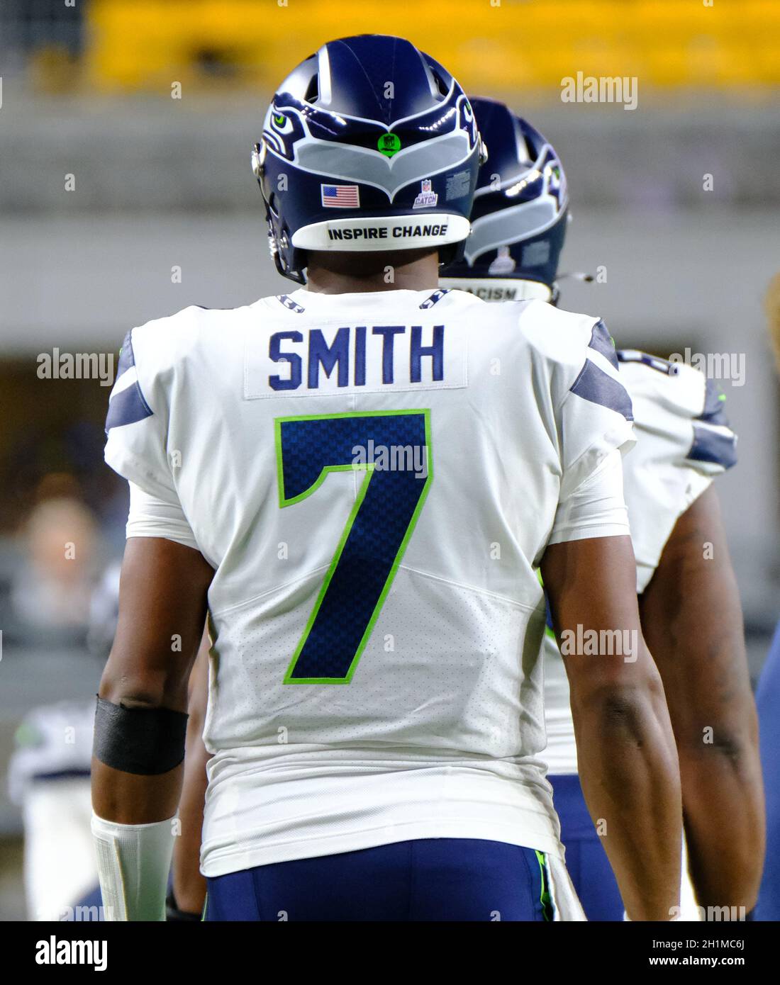 October 17th, 2021: Geno Smith #7 during the Pittsburgh Steelers vs ...