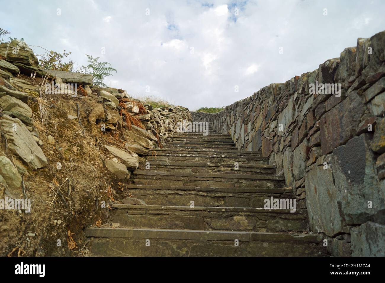 Knockdrum Iron Age stone fort defensive outer walls, near ...