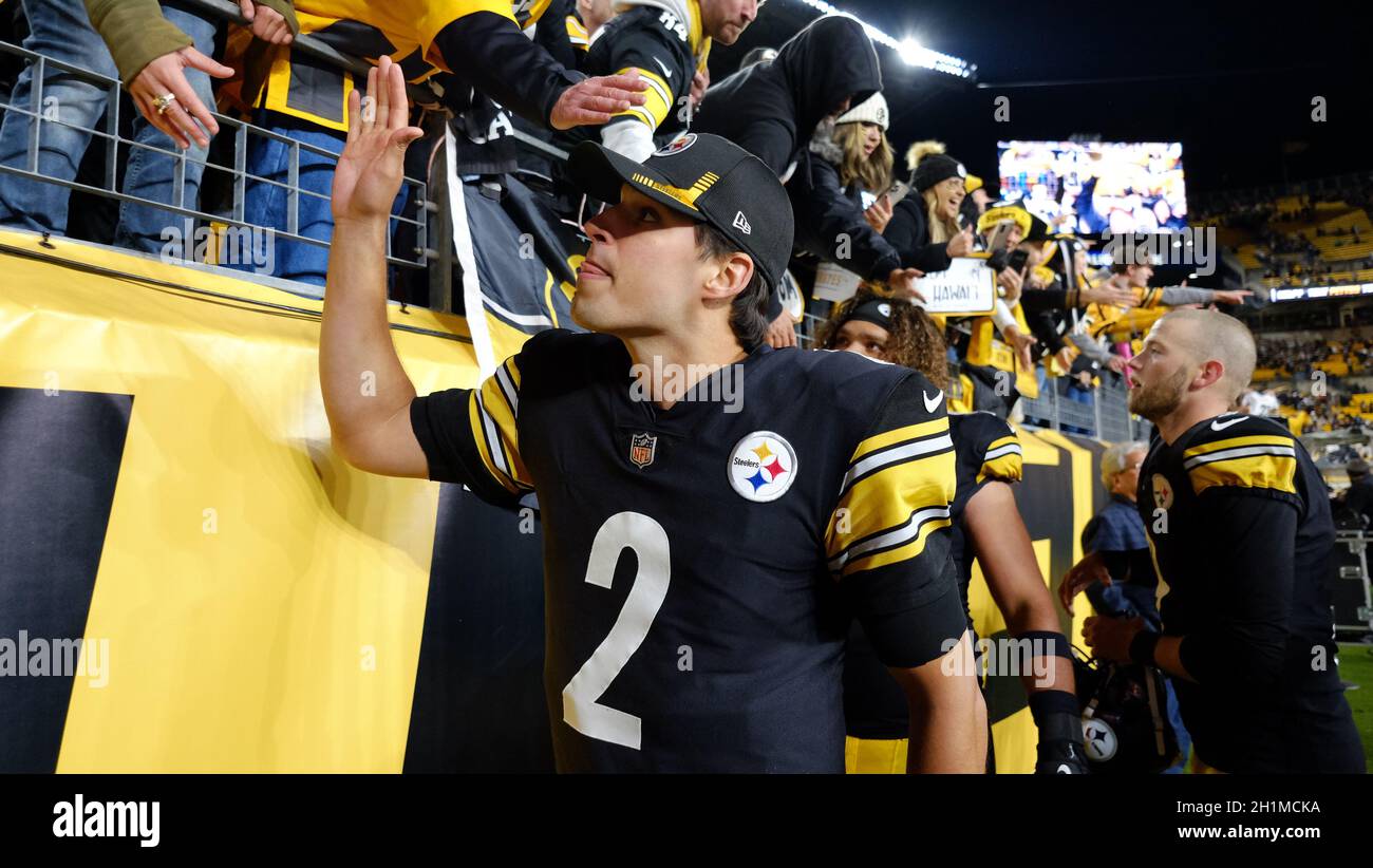 October 17th, 2021: Mason Rudolph #2 during the Pittsburgh Steelers vs ...