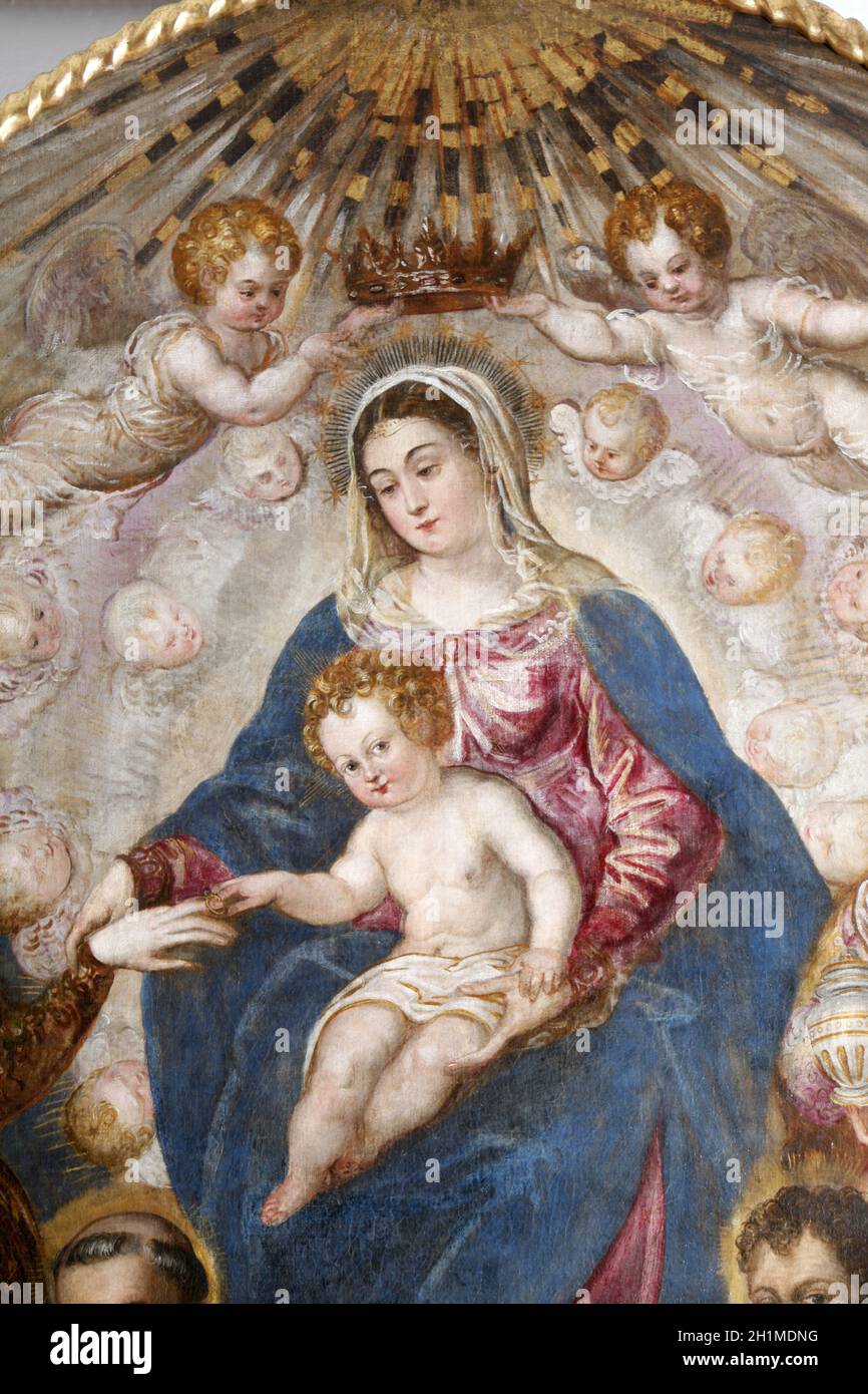 Jacopo tintoretto mary with the child hi-res stock photography and images - Alamy