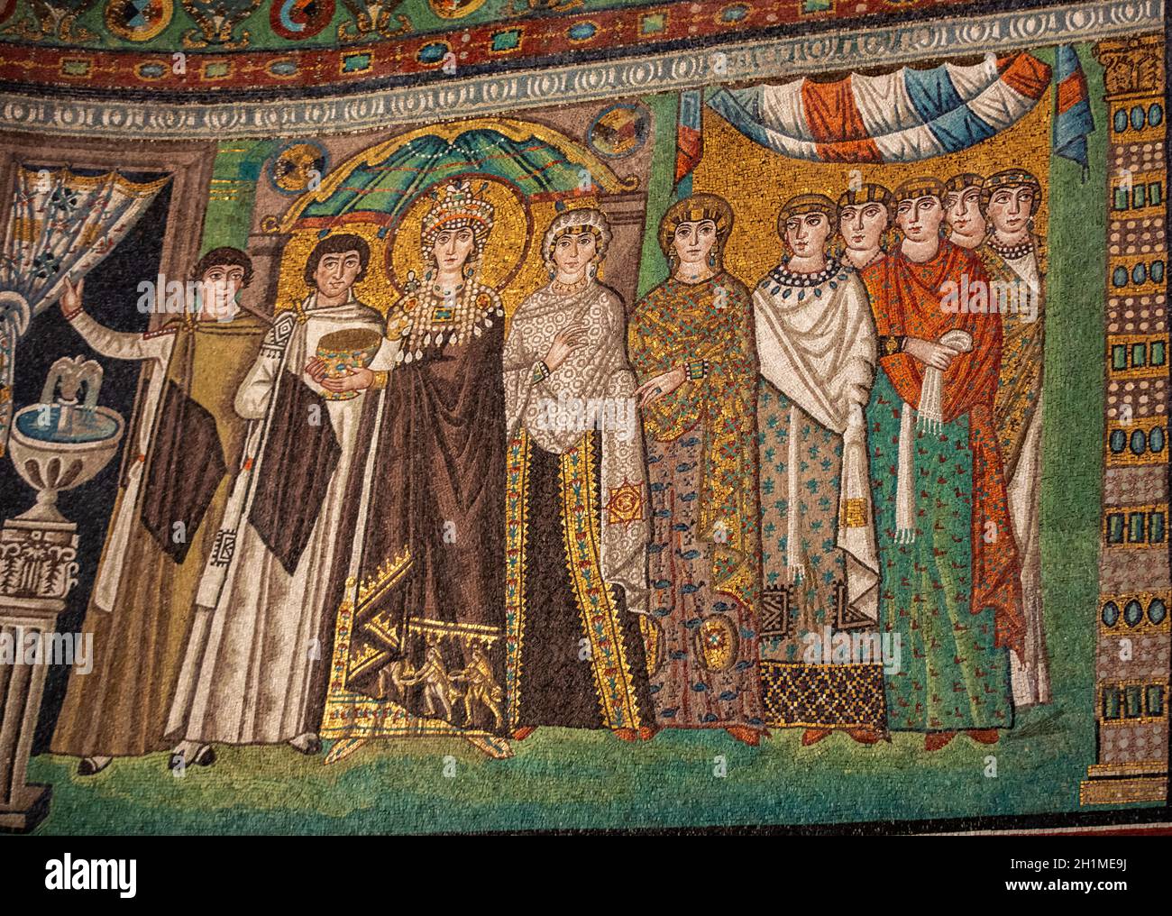 Ravenna, Italy - Sept 11, 2019: Interior of Basilica of San Vitale ...