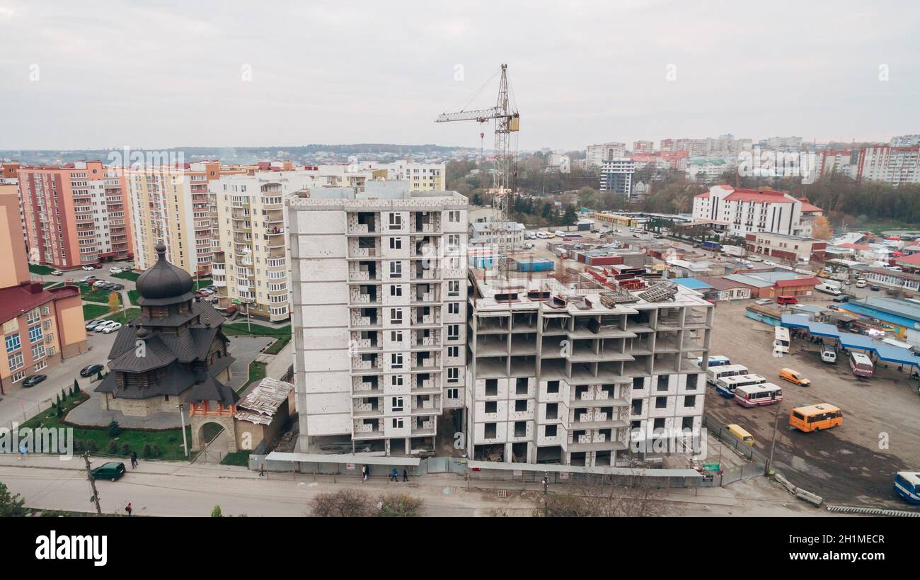 Panoramic view new microdistrict hi-res stock photography and images ...