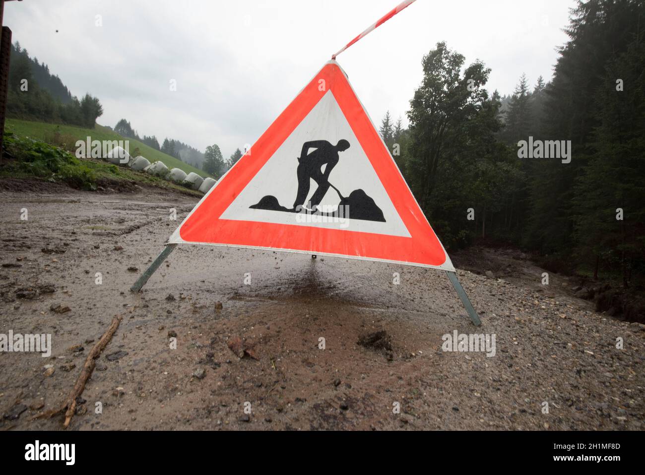 Works traffic sign hi-res stock photography and images - Alamy