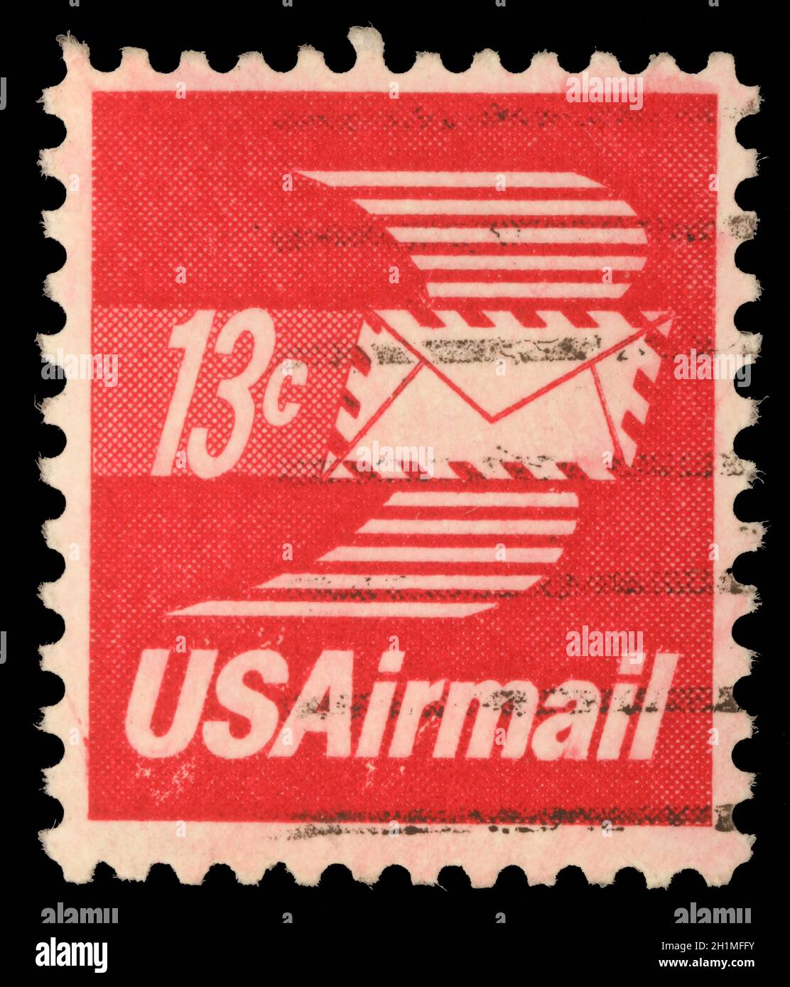 Us postage stamp airmail hi-res stock photography and images - Alamy